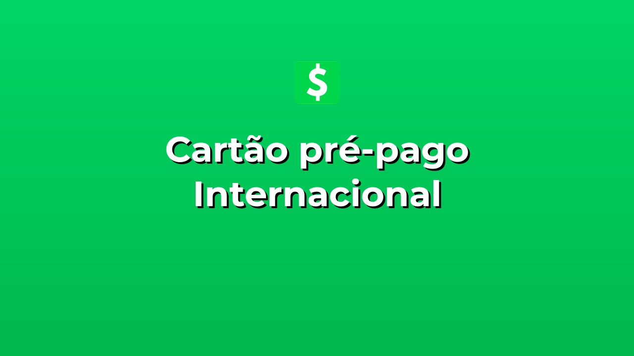 Cartão pré-pago Internacional | Net Dinheiro